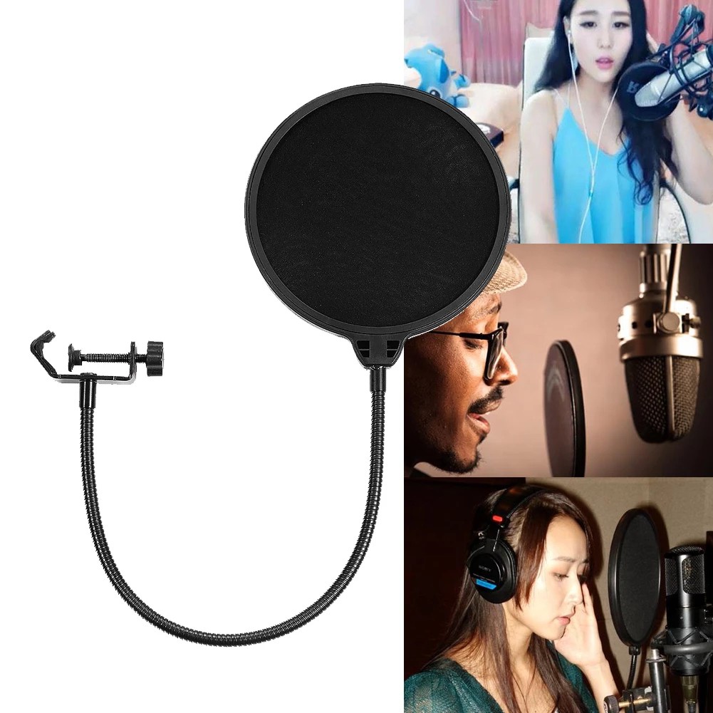 RIXTON Adjustable Microphone Stand / Phone Holder / Mic Filter Shield ...