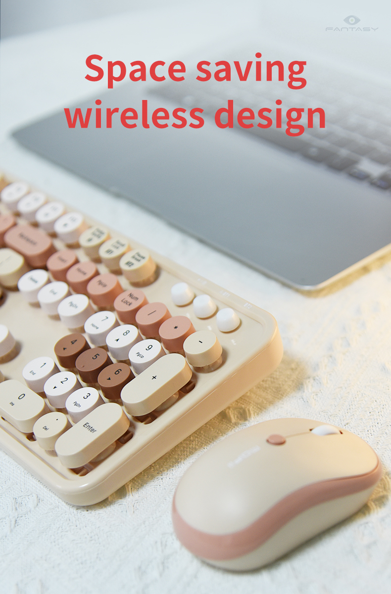 MOFii Sweet DM Wireless Bluetooth Dual-mode Office Keyboard and Mouse ...