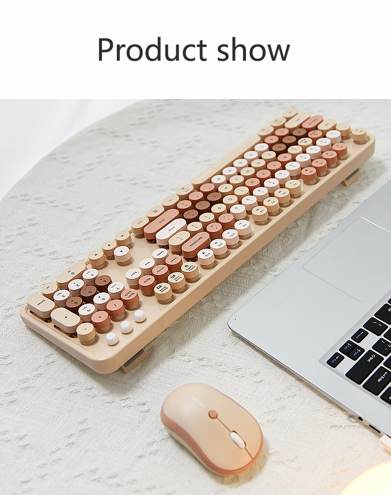 MOFii Sweet DM Wireless Bluetooth Dual-mode Office Keyboard and Mouse ...