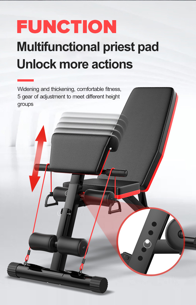 #COD Adjustable Bench Press Chair Dumbbell Bench Gym Bench Sit-up bench ...