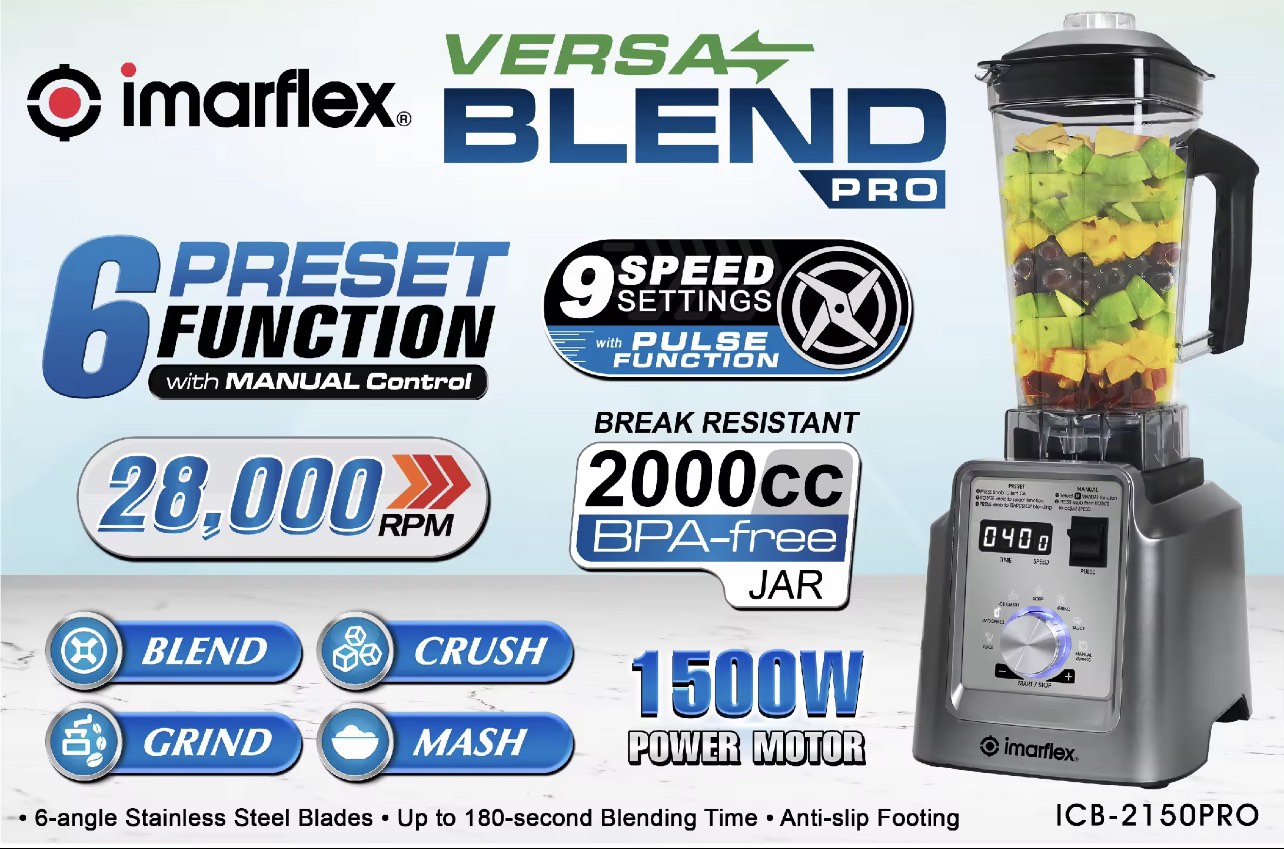 Imarflex ICB-2150PRO Versa Blender PRO (HX) | Shopee Philippines