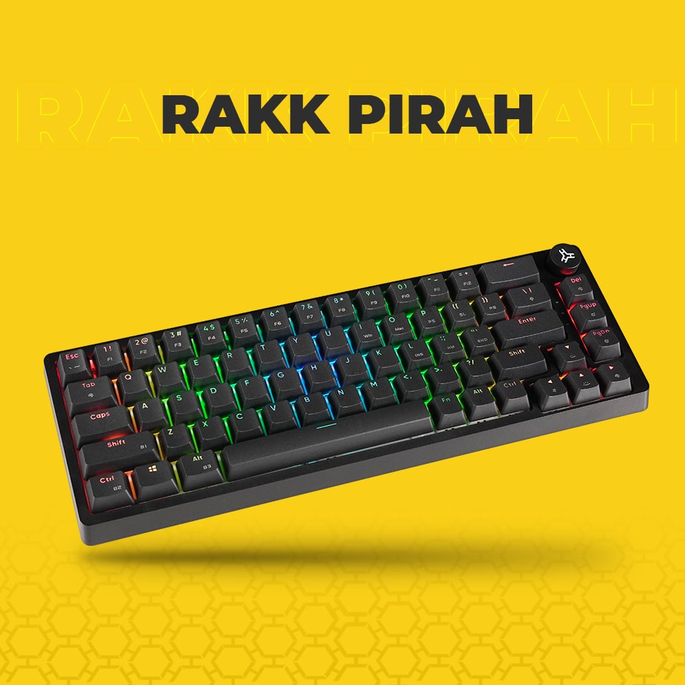 EasyPC| Rakk Pirah/Plus 66 Wireless Mechanical Keyboard| RGB| White ...
