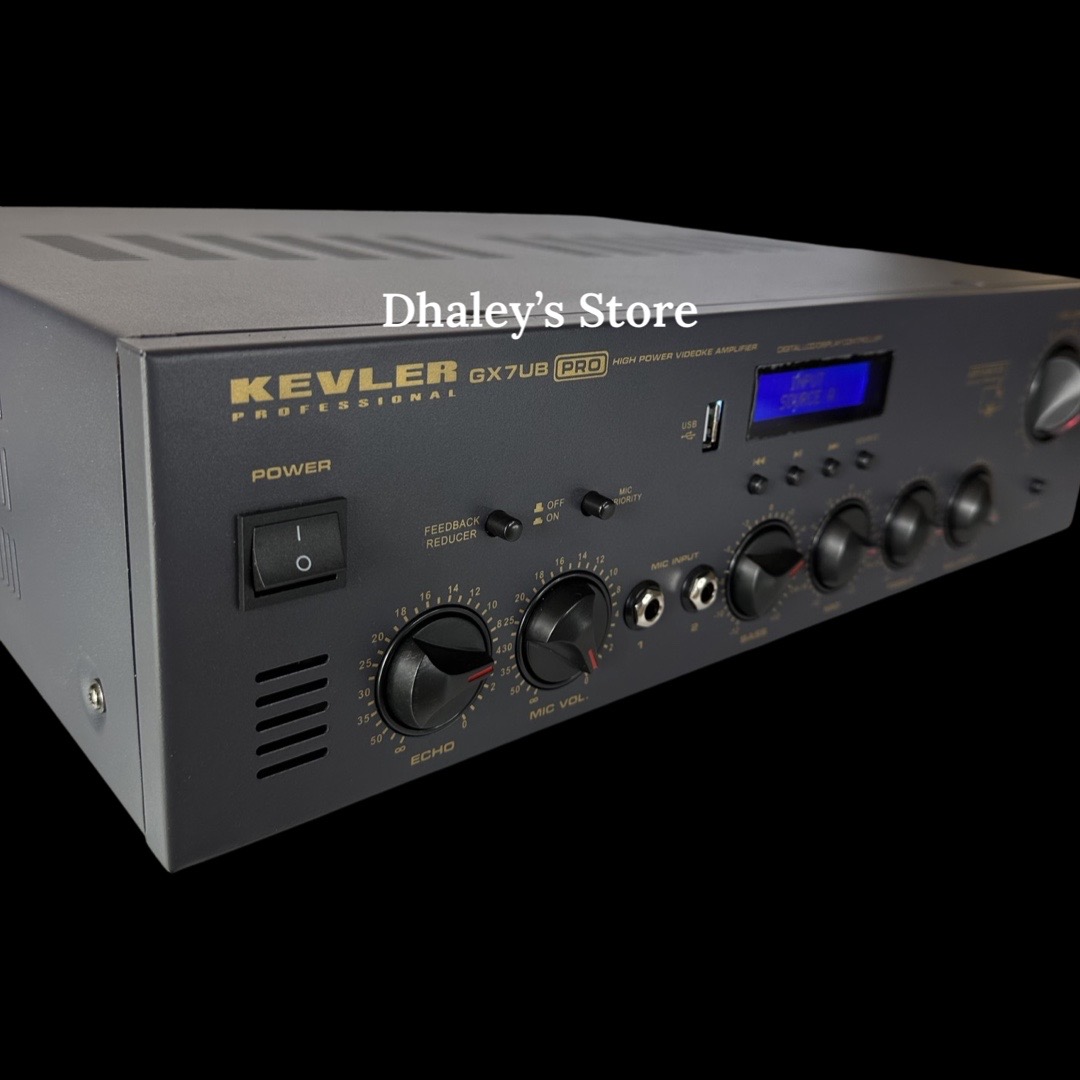 Kevler GX-7UB PRO High Power Videoke Amplifier 800watts x 2 w/ USB/FM ...