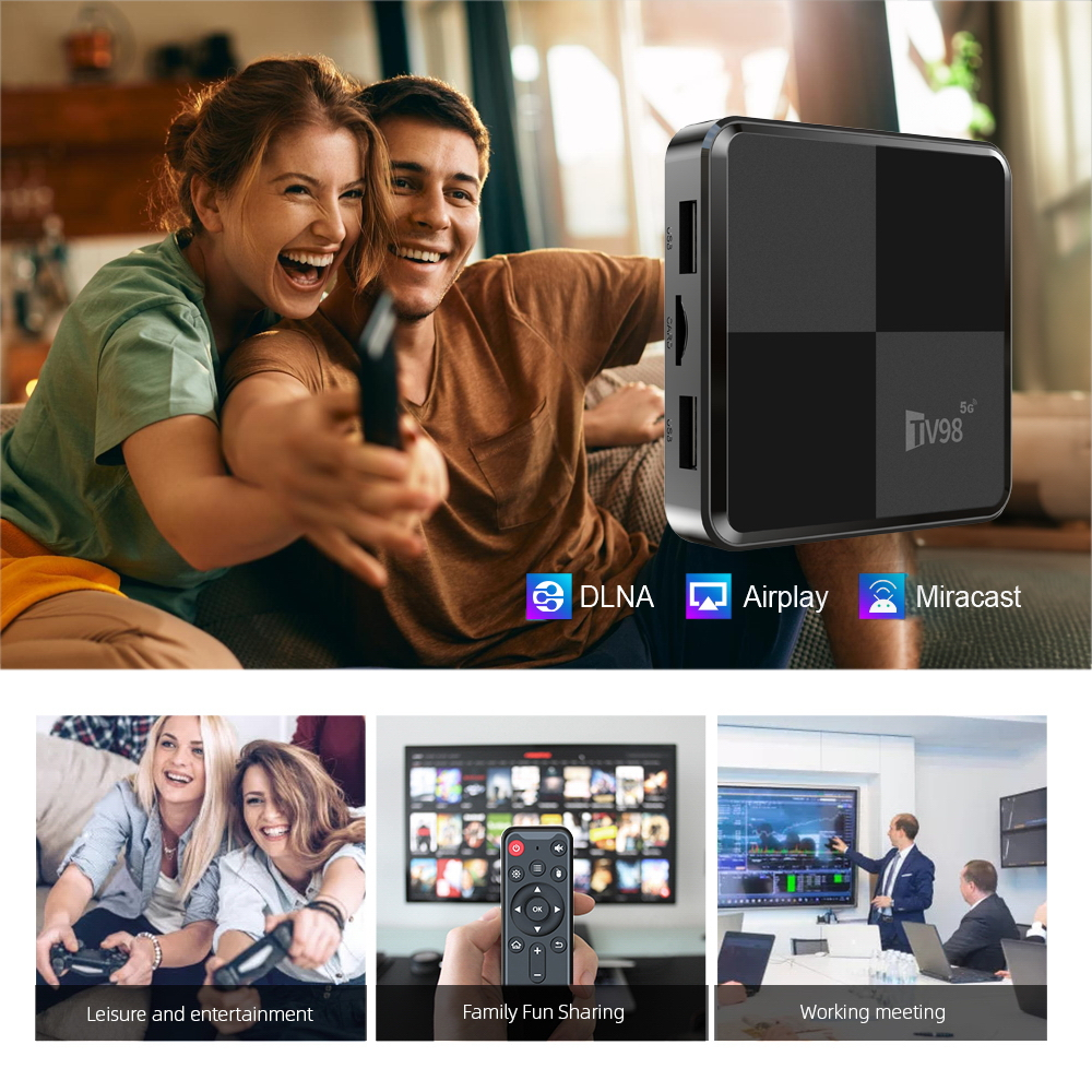 Smartifact Tv98 Mini 4K Smart TV Box Support 2.4G 5G Dual WiFi Android ...