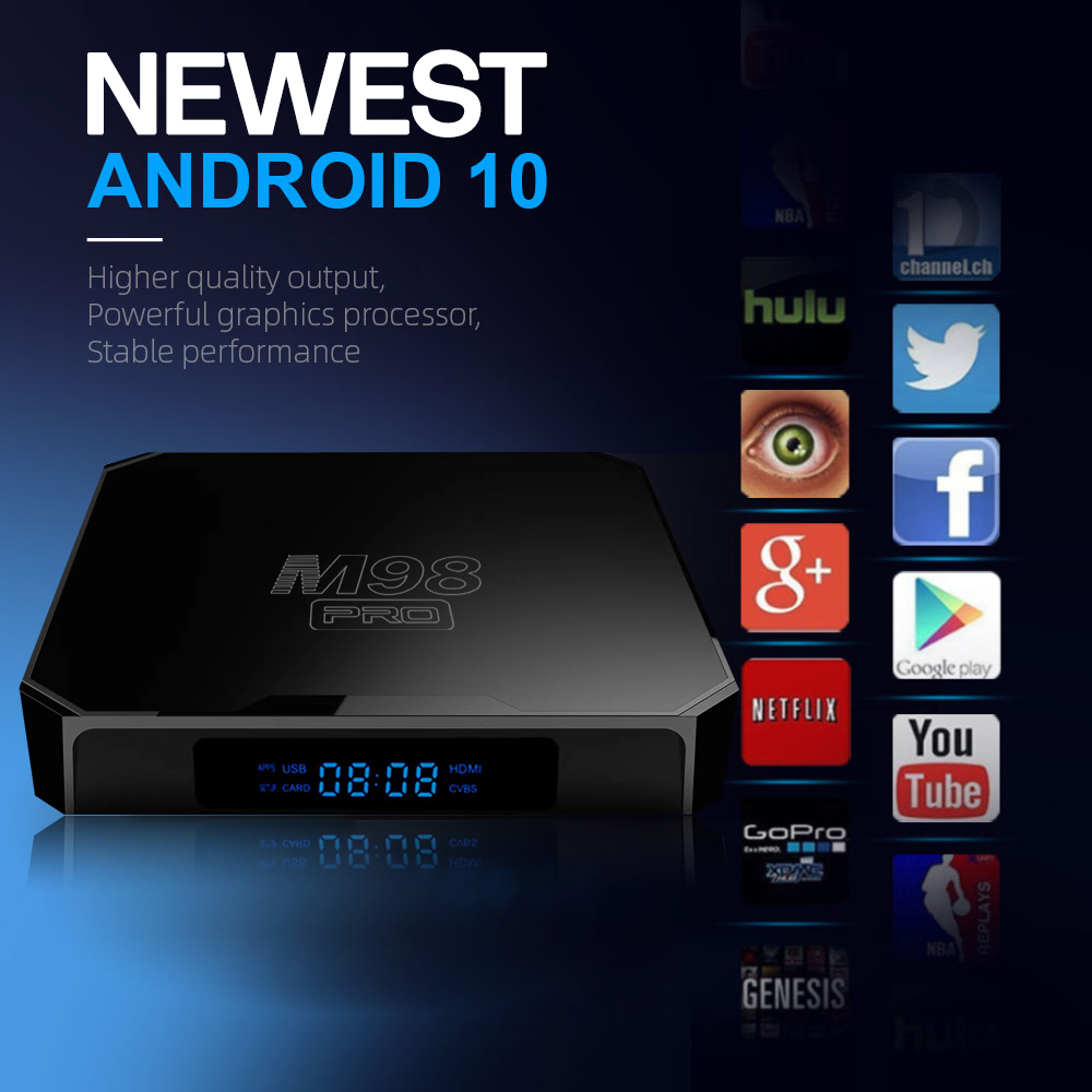Smartifact M98 Pro Ultra Android 10 Hd 4k Smart TV Box Support 2.4g ...