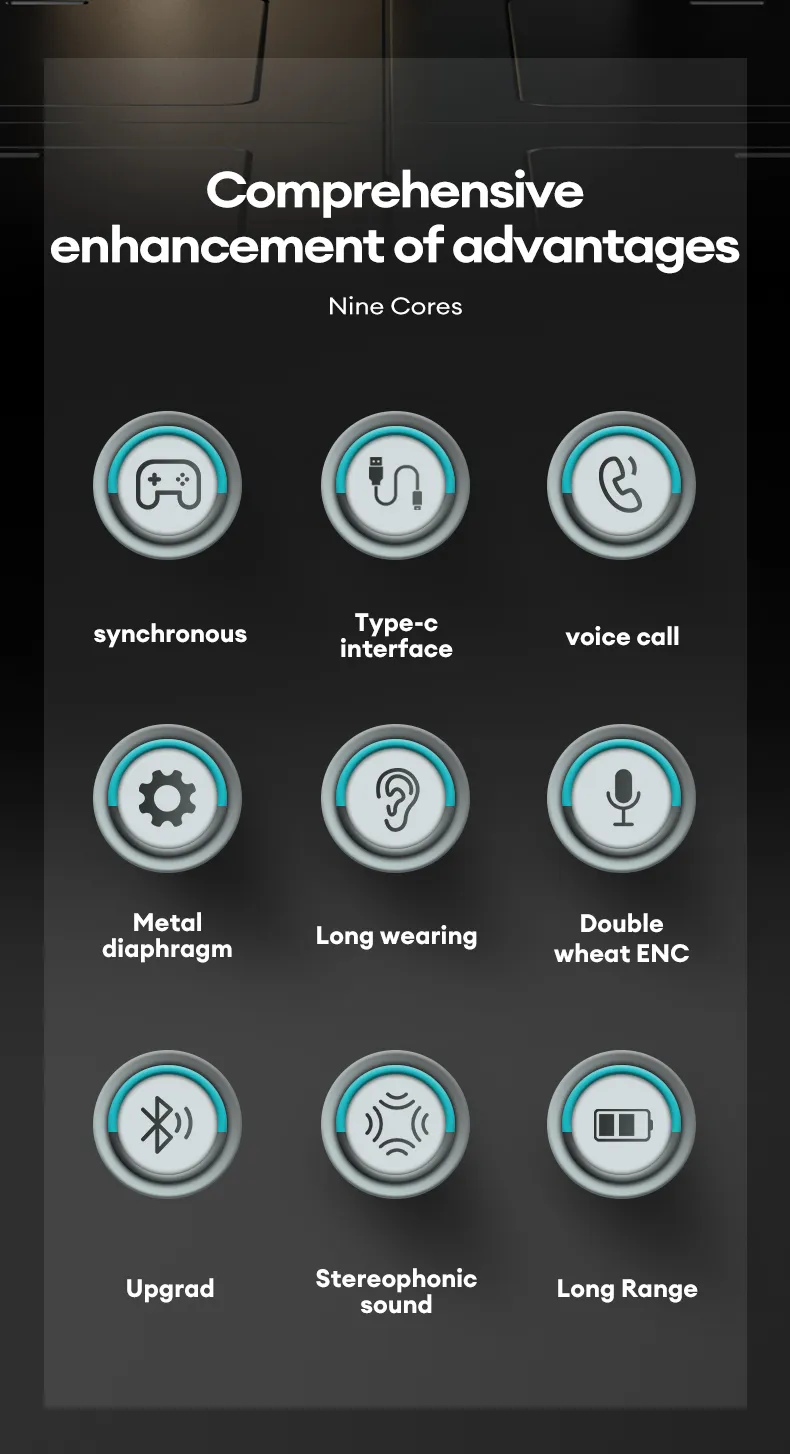 Monster XKT10 PRO TWS Earphones Wireless Bluetooth Earbuds Gaming ...