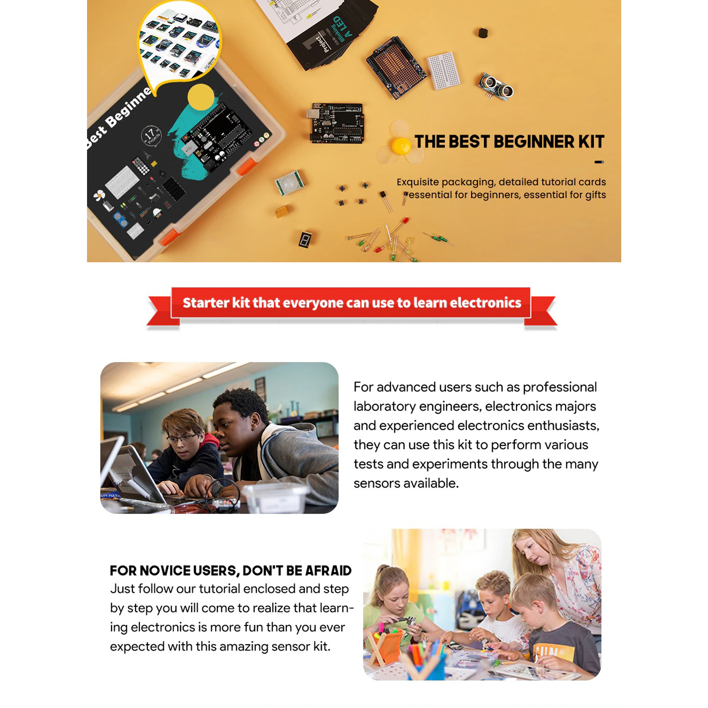 The Best Beginner Kit For Arduino With Tutorial Compatible W Arduino