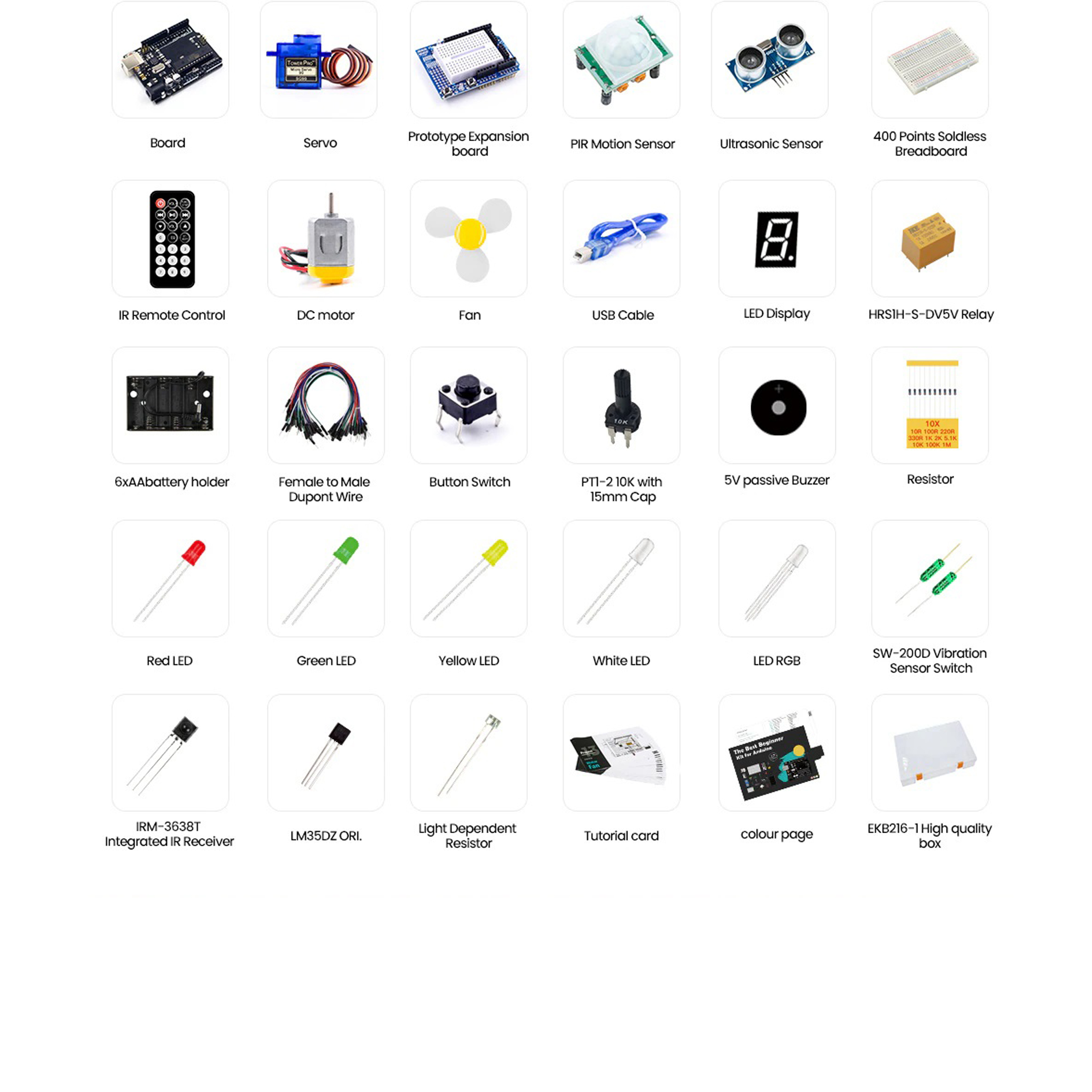 The Best Beginner Kit For Arduino With Tutorial Compatible W Arduino Ide 17 Projects Beginner