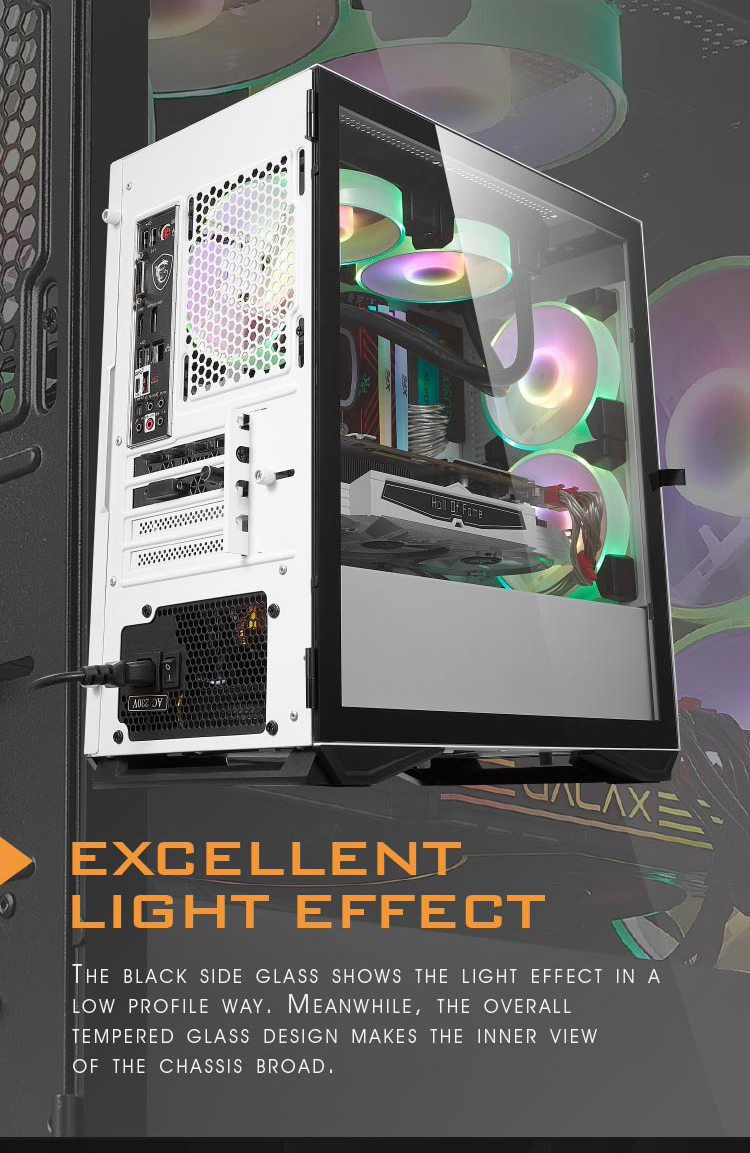 darkFlash DLM22 Mid-Tower Micro-ATX PC Case with Fine Ventilation ...