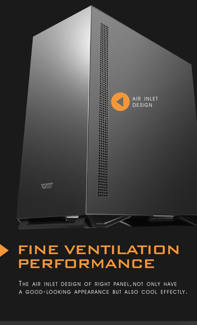 darkFlash DLM22 Mid-Tower Micro-ATX PC Case with Fine Ventilation ...