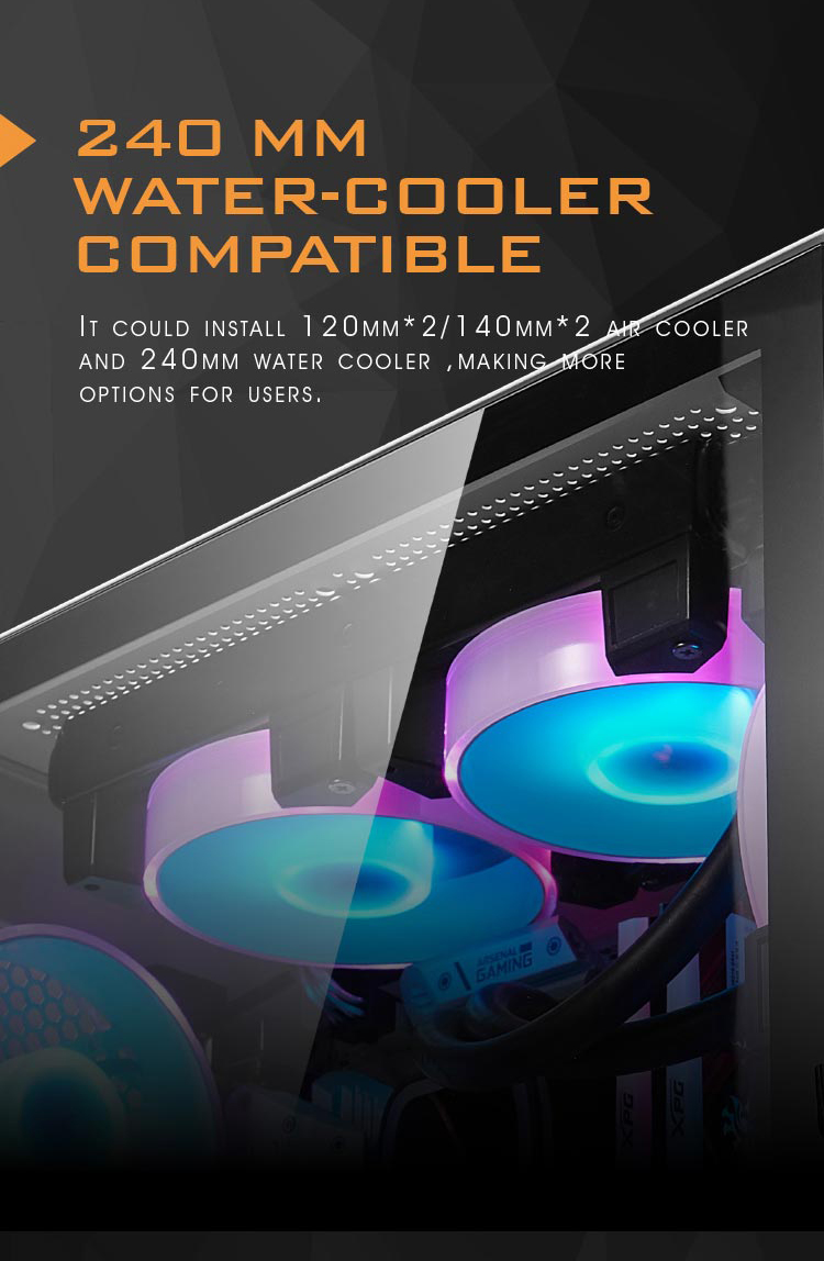 darkFlash DLM22 Mid-Tower Micro-ATX PC Case with Fine Ventilation ...