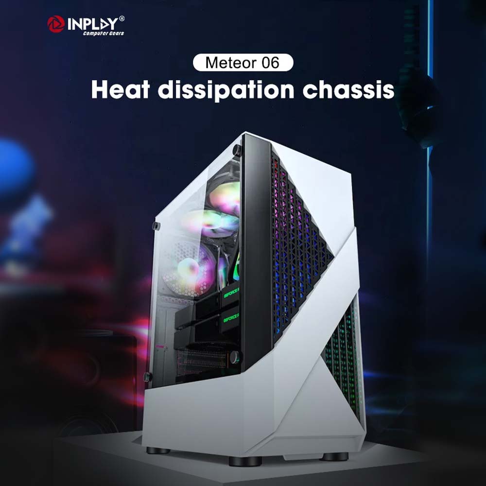 EasyPC| InPlay Meteor 06 pc case gaming| ATX| Black | Shopee Philippines