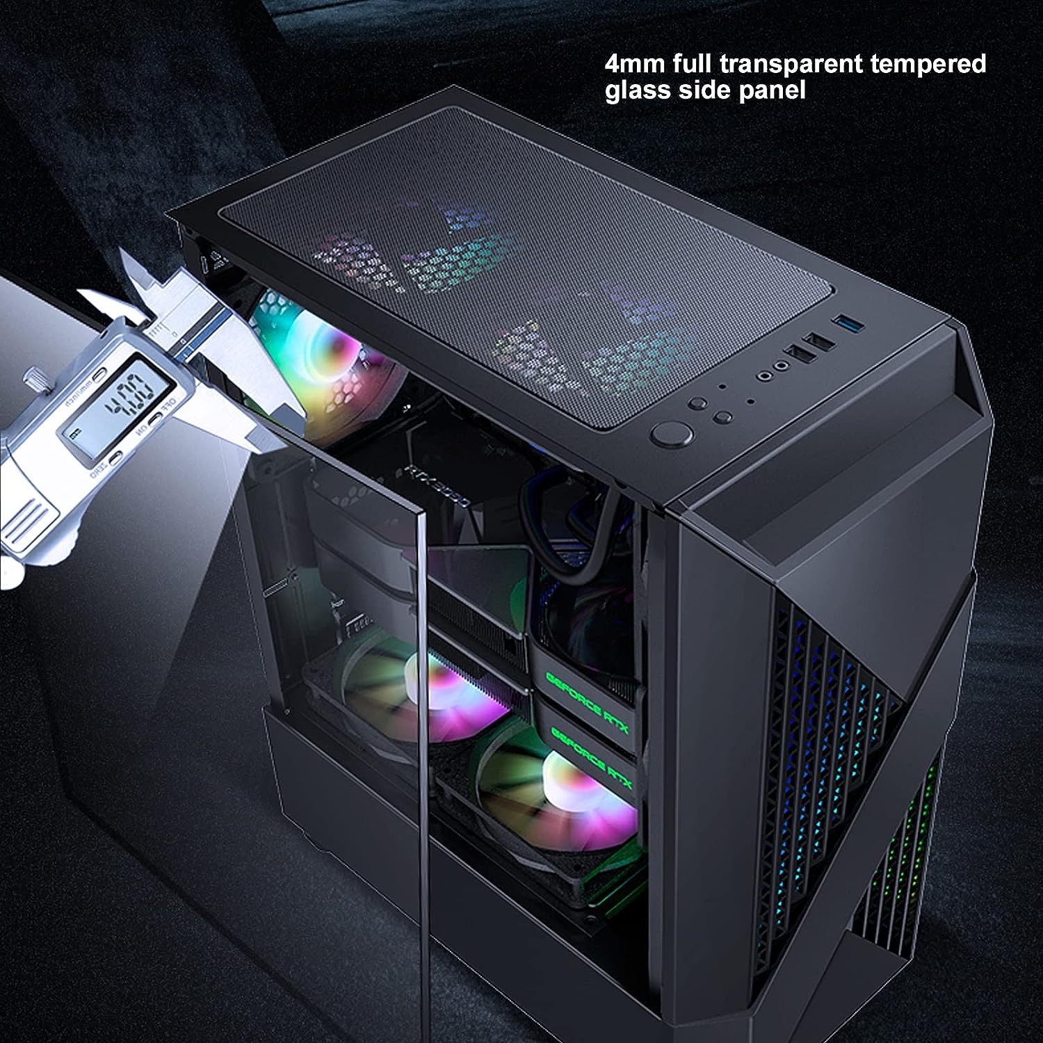 EasyPC| InPlay Meteor 06 pc case gaming| ATX| Black | Shopee Philippines