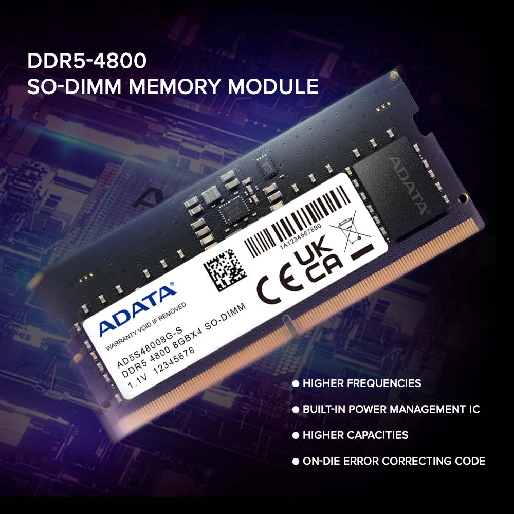 EasyPC| Adata AD5S48008G-S/8GB 4800Mhz Ddr5 Sodimm Memory| EasyFix Warranty | Shopee Philippines