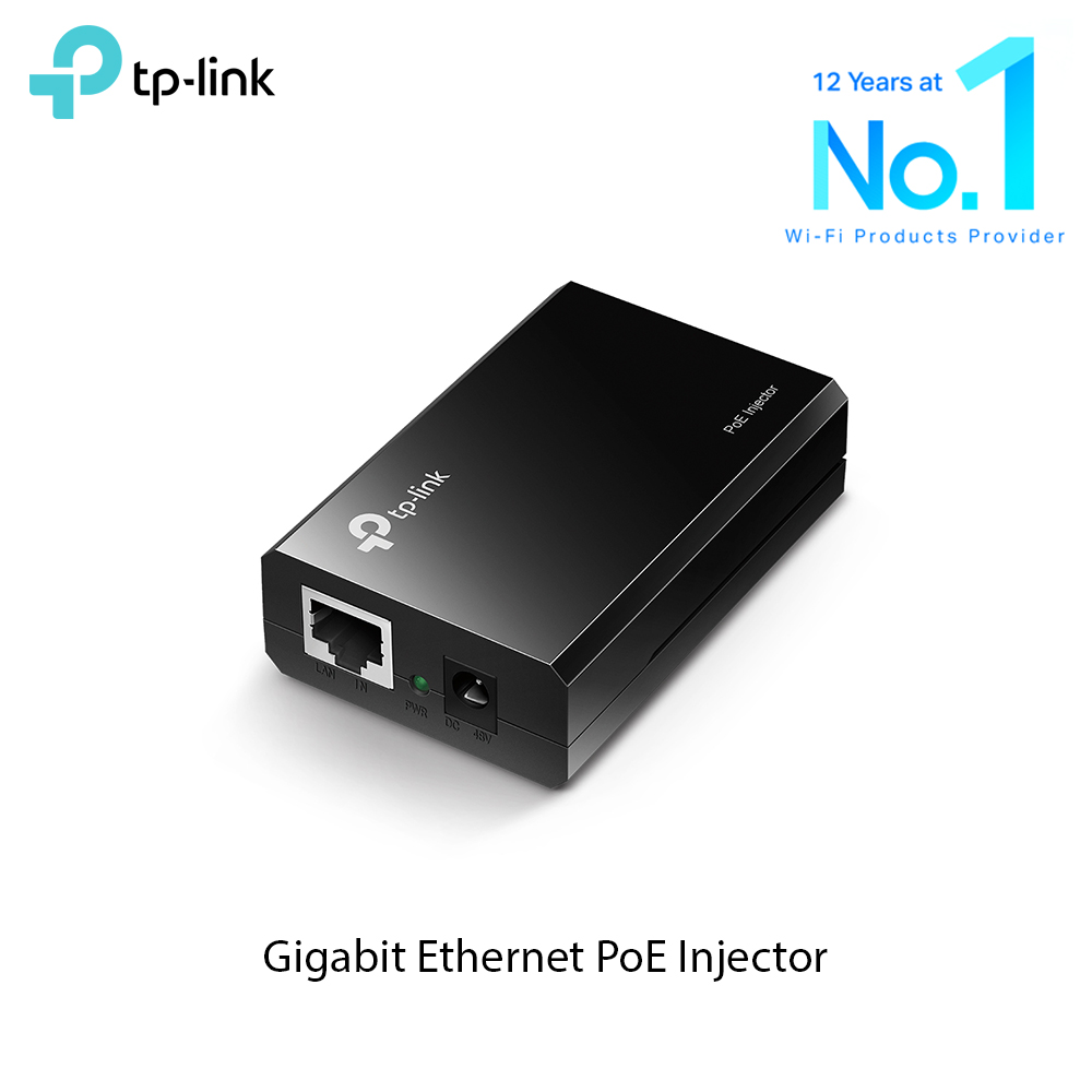 TP-Link TL-POE150S PoE Injector Adapter with Gigabit PoE Port, Delivers ...