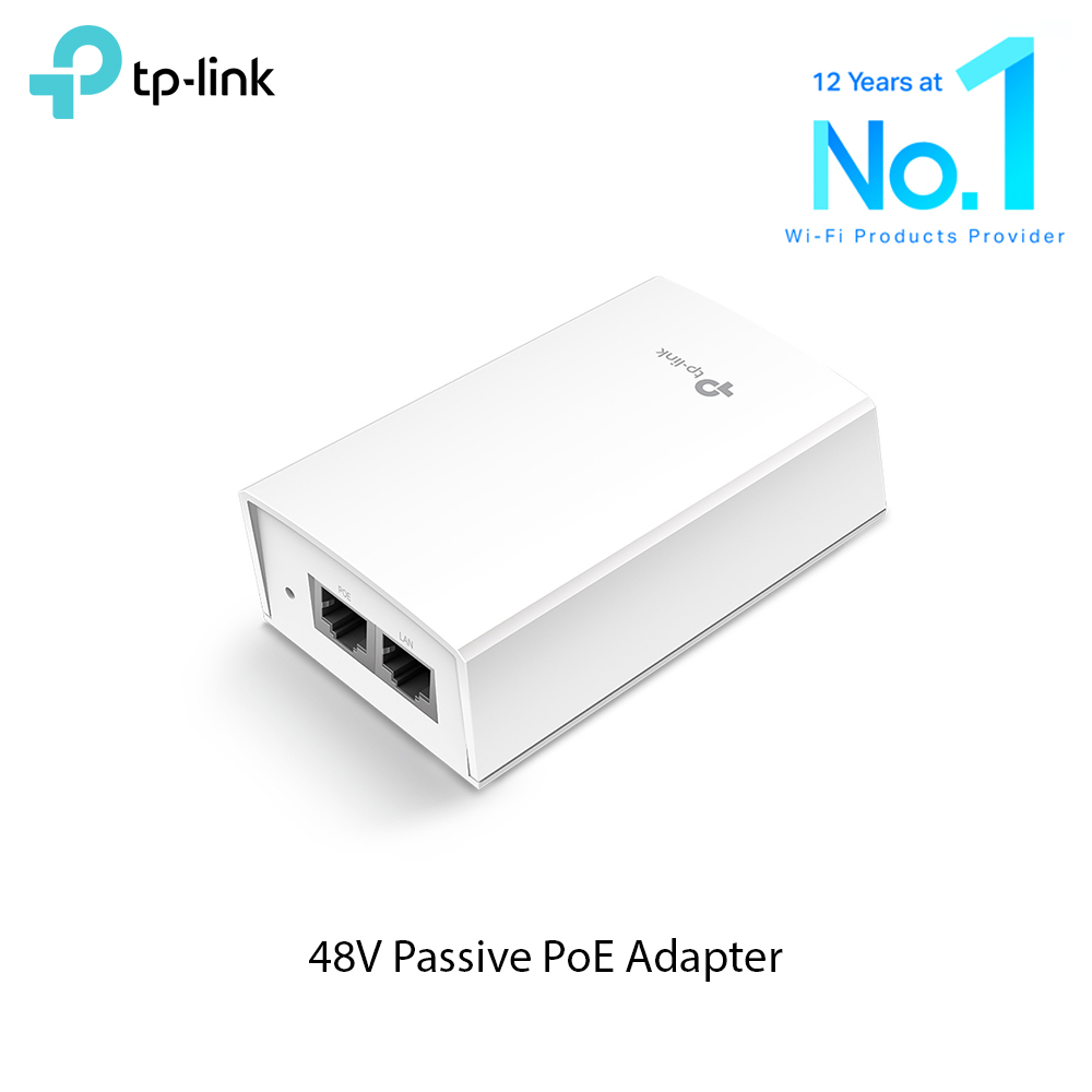 TP-Link TL-POE4824G 48V Passive PoE Adapter with Gigabit Ethernet Ports ...
