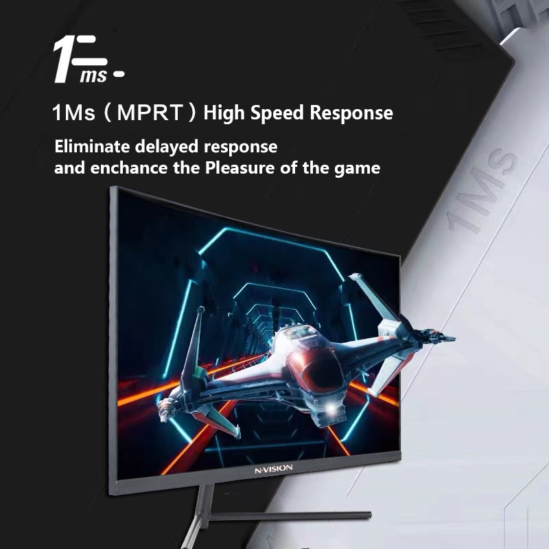 Nvision 27" / 32" 165Hz Gaming Monitor Curved Frameless Full Hd 1Ms Rgb ...
