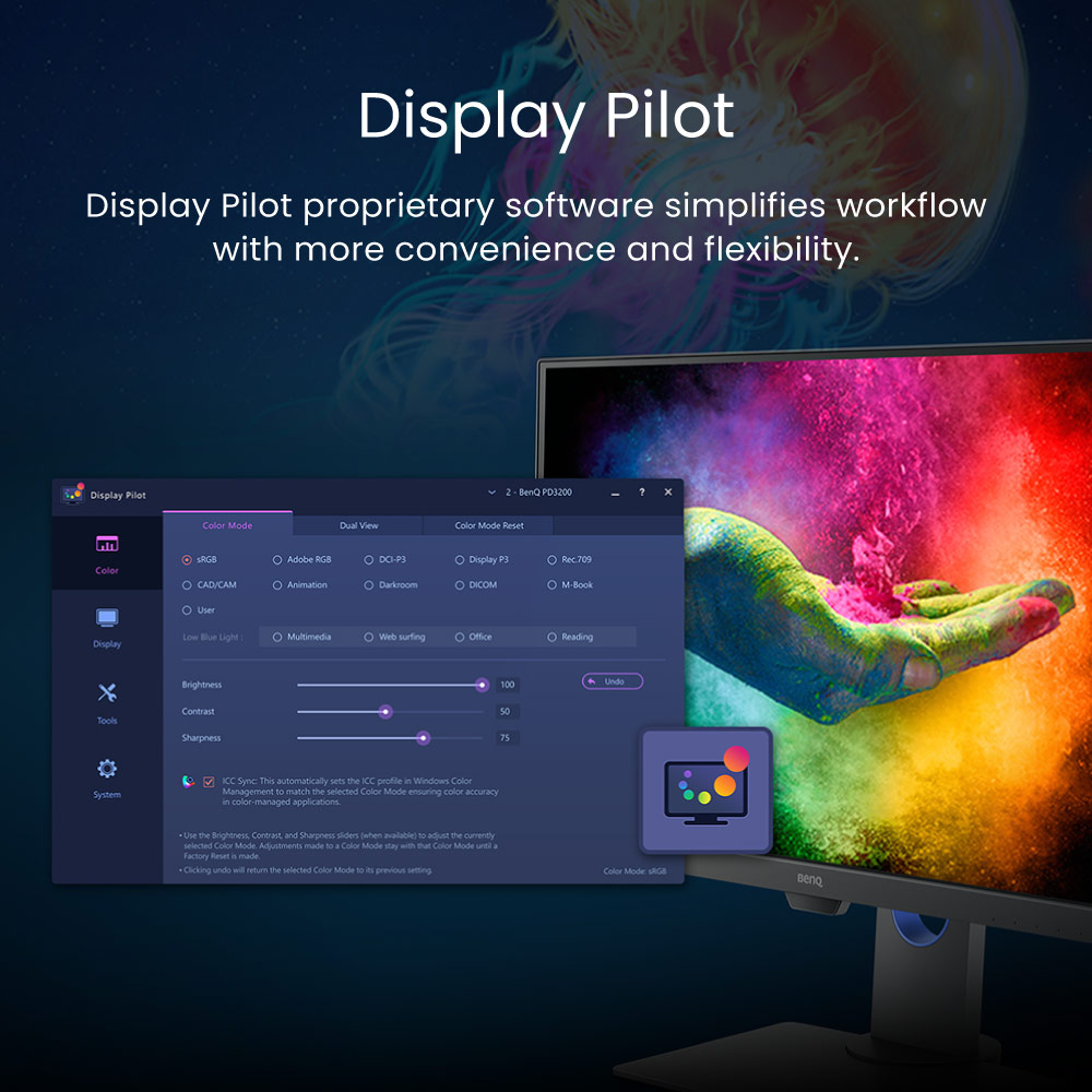 BenQ PD2705Q Mac-Ready 27" 2K IPS 100% sRGB Rec.709 Color Accurate ...