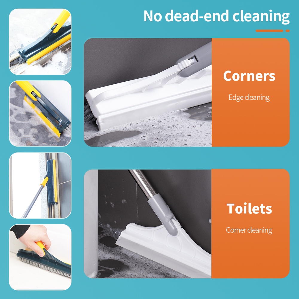 CHIT 3in1 Rotating Cleaning Brush Long Handle Scrub Brush for Floor ...