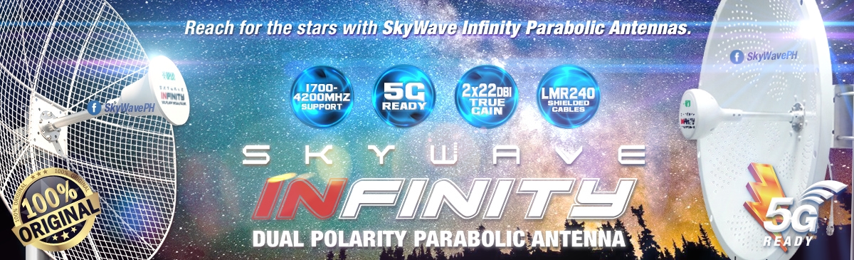 UPLift SkyWave Infinity Hyperbolic Antenna Ultra-Wideband 5G-Ready ...