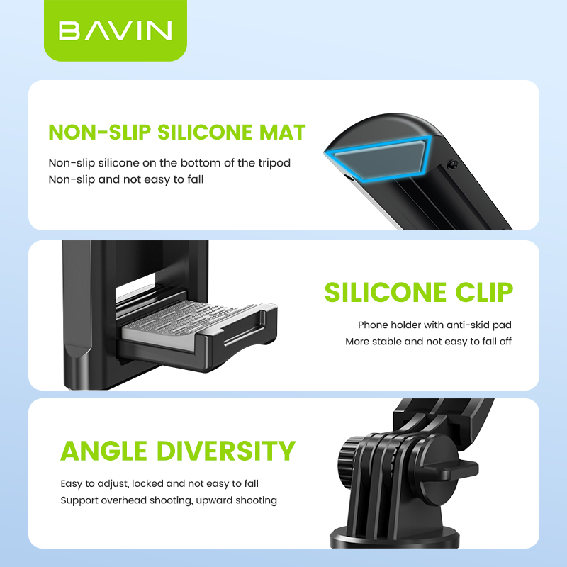 Bavin P08 Bluetooth Wireless Portable Monopod Selfie Stick Sturdy
