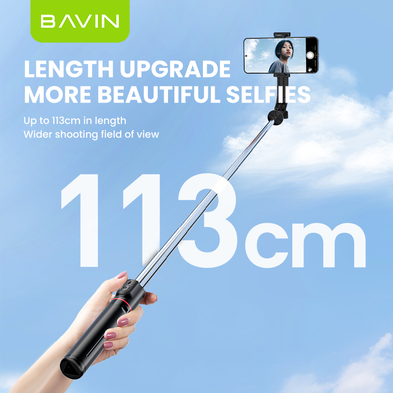 Bavin P08 Bluetooth Wireless Portable Monopod Selfie Stick Sturdy