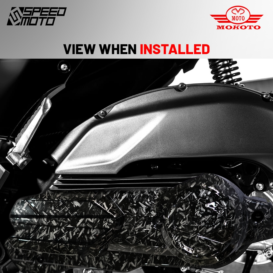 YAMAHA NMAX V2/V2.1 CRANK CASE COVER HYDRO-DIP FORGED CARBON FOR ...