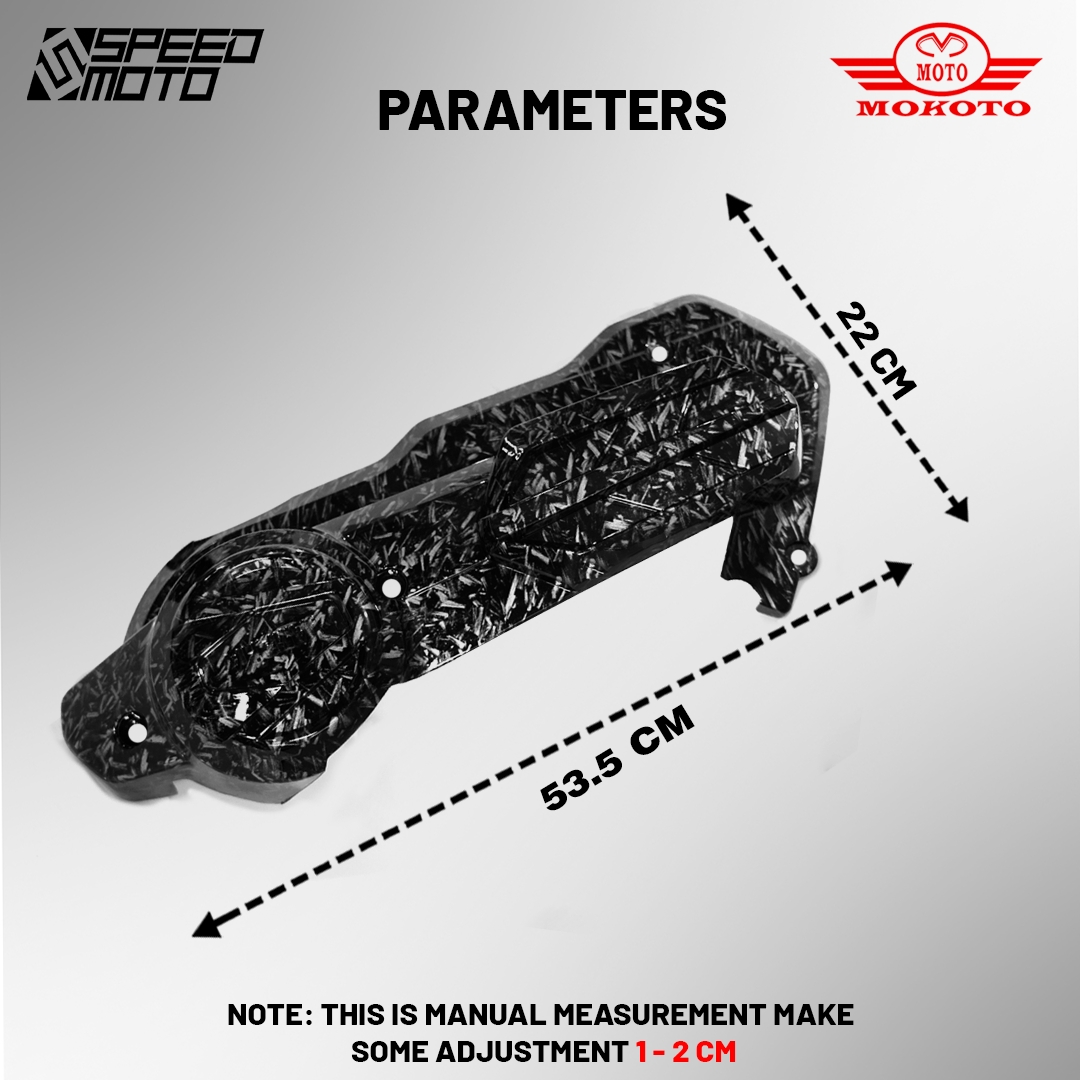 YAMAHA NMAX V2/V2.1 CRANK CASE COVER HYDRO-DIP FORGED CARBON FOR ...