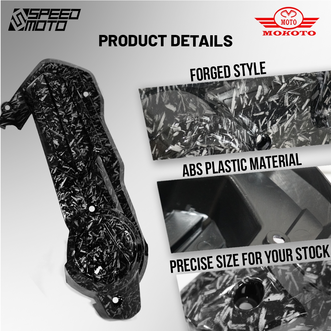 YAMAHA NMAX V2/V2.1 CRANK CASE COVER HYDRO-DIP FORGED CARBON FOR ...