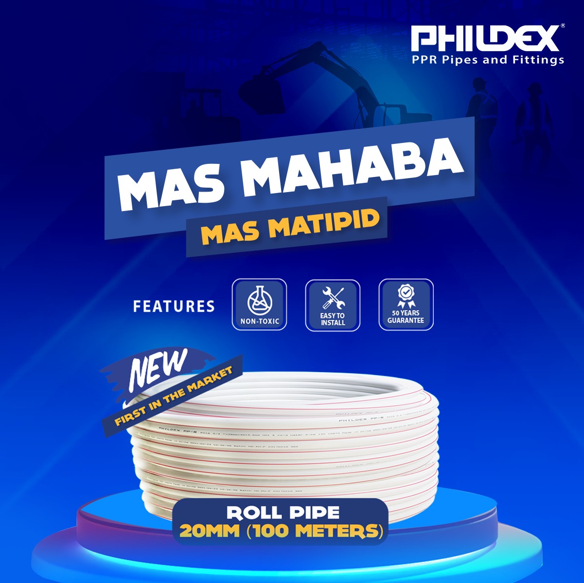PHILDEX - 20MM PPR PIPES (100 meters) | Shopee Philippines