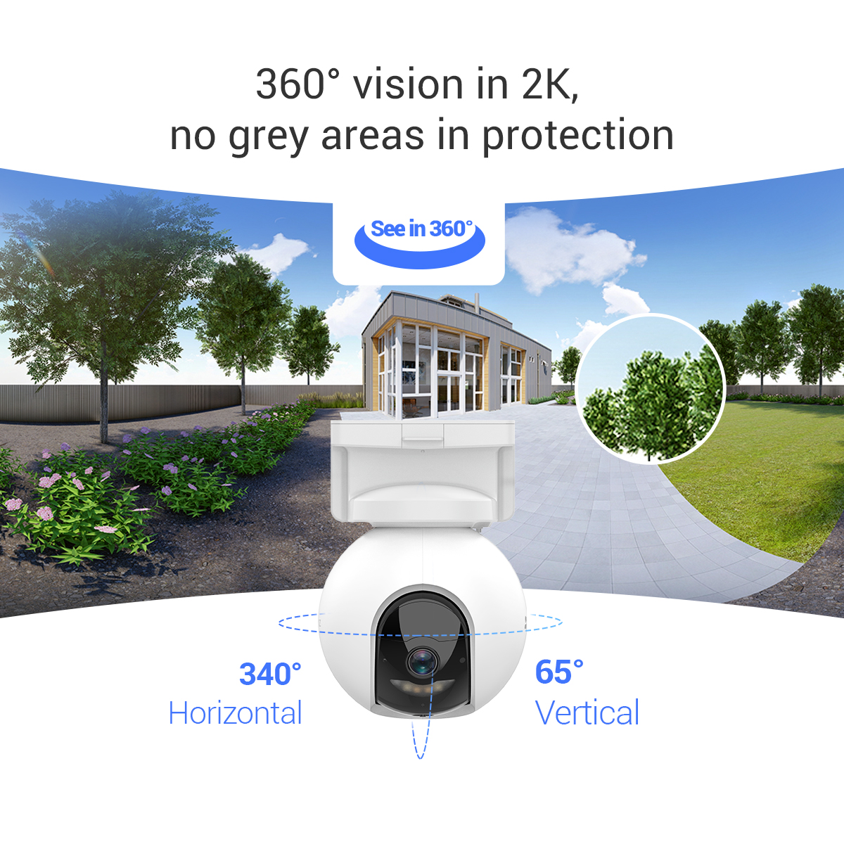 EZVIZ CB8 3MP Outdoor Waterproof Battery Powered Cam CCTV Camera w ...