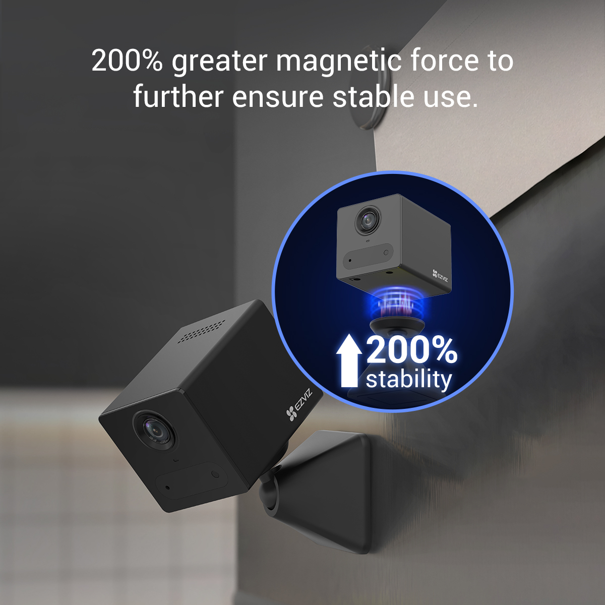 EZVIZ CB2 2000mAh CCTV battery operated mini cctv camera with Magnetic ...