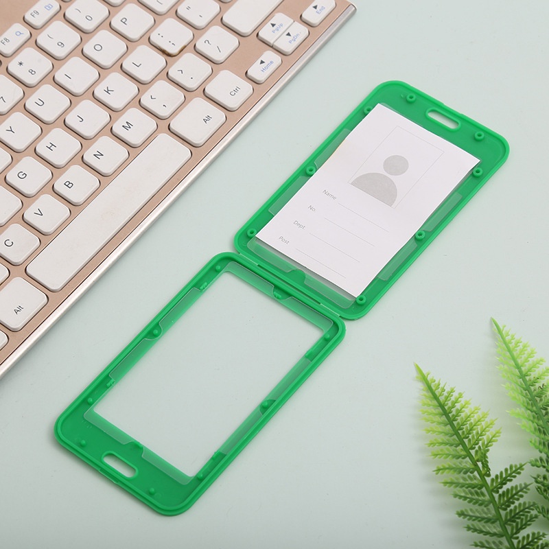 Student Id Badge Card Double-Sided Transparent Plastic Card Set Work Id ...