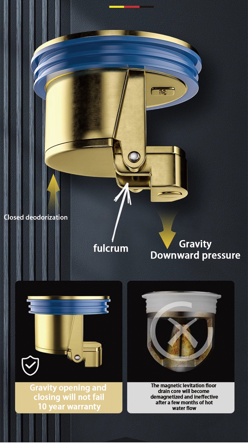 H&W Brass Floor Drain Deodorant Core Anti-smell Odor Anti-insect Sewer ...