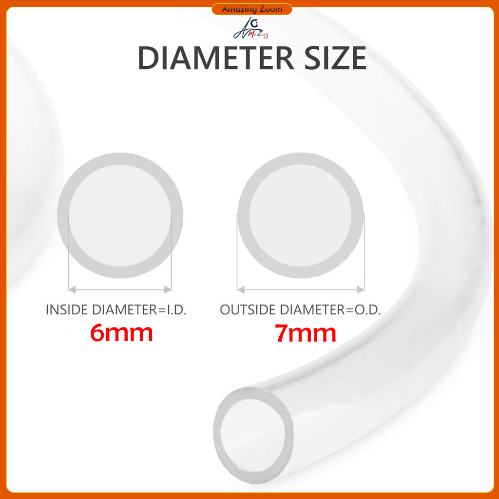 Water Dispenser 6mm ID Clear Vinyl Tubing, Flexible Hybrid PVC Tubing ...
