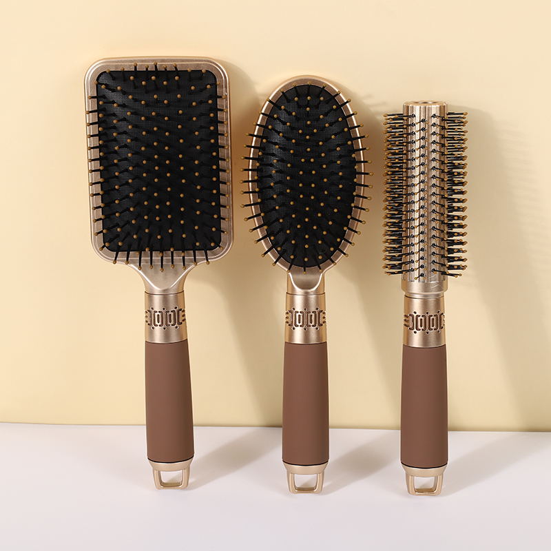 Air Cushion Hair Comb Gold Color Massage Comb Wet Curly Hair Brush ...