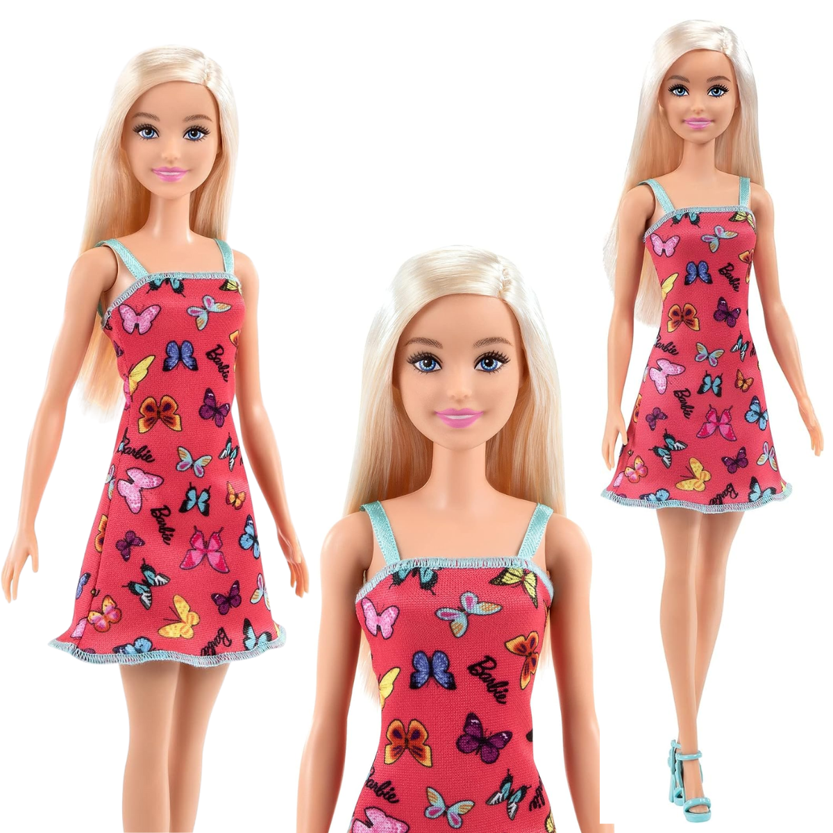 Barbie Fab Basic Doll My First Barbie Pink Dress Butterfly Design ...