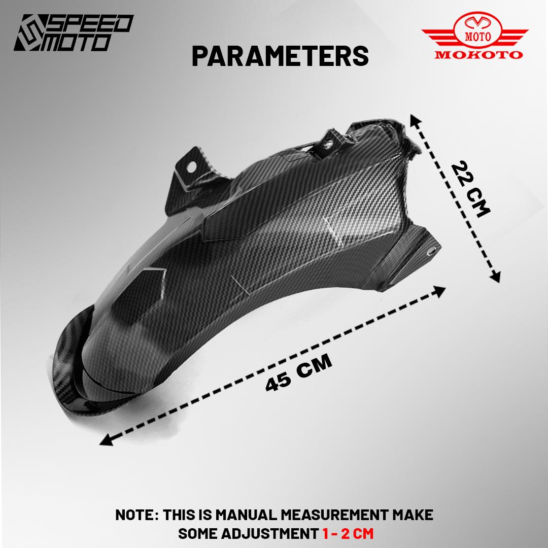 HONDA CLICK 160 TIRE HUGGER LONG C-9164 REAR FENDER MUD GUARD FOR HONDA ...