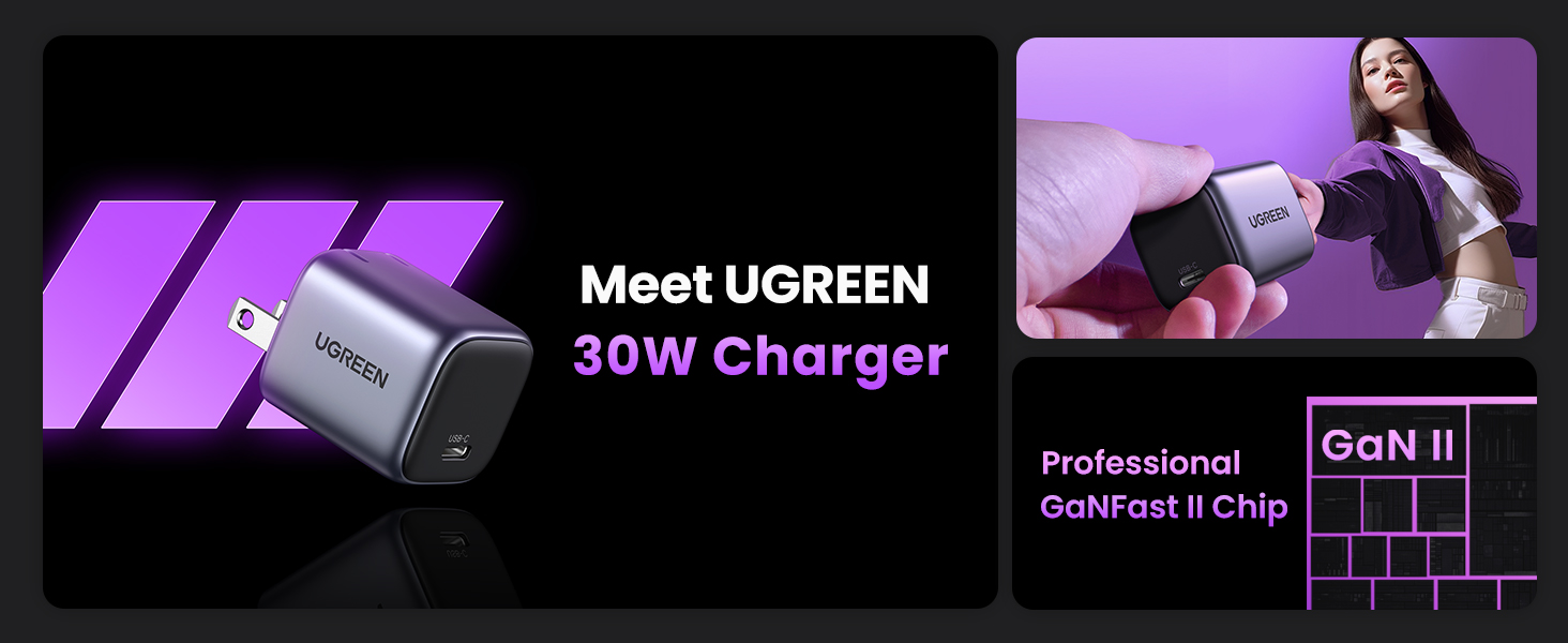 Ugreen Nexode Mini 30w USB-C PD GAN Tech Fast Charger (White) (CD319/15329) | Shopee Philippines