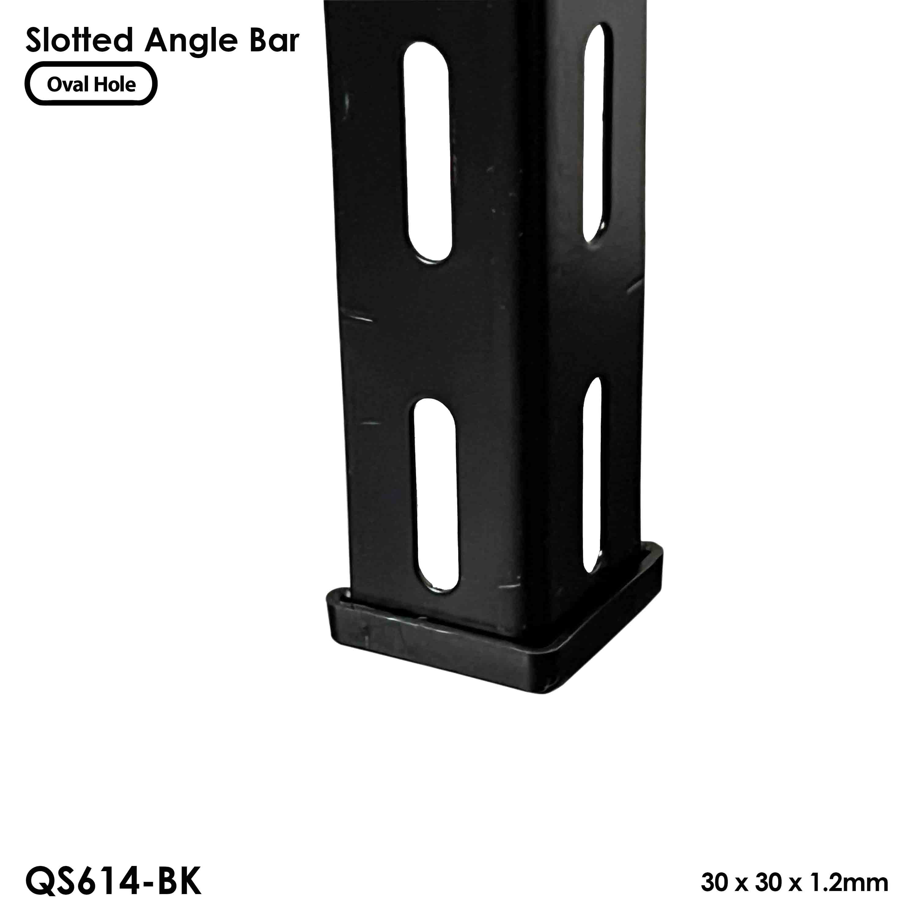 Oval Hole SLOTTED ANGLE BAR QS614 DIY Storage Shelving 30x30x1.2mm ...