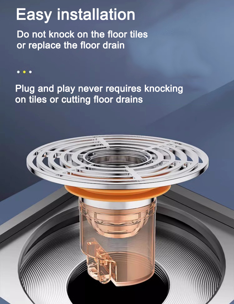 H&W ABS Bathroom Odor proof floor drain core drain strainer for ...