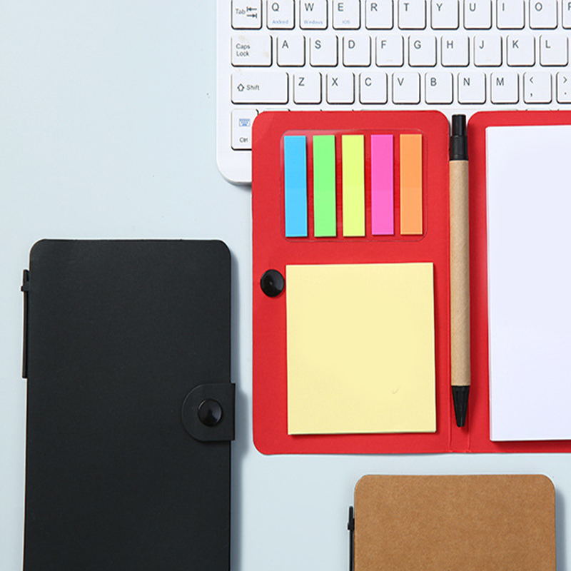 Office Stationery Notepad Kraft Paper Notebook Combination Notepad ...