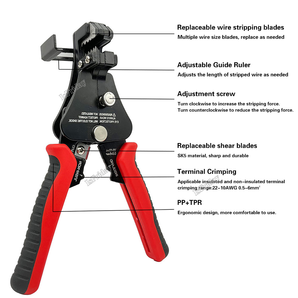 High Quality Automatic Cable Wire Stripper Crimper Stripping Cutter 0.5 ...