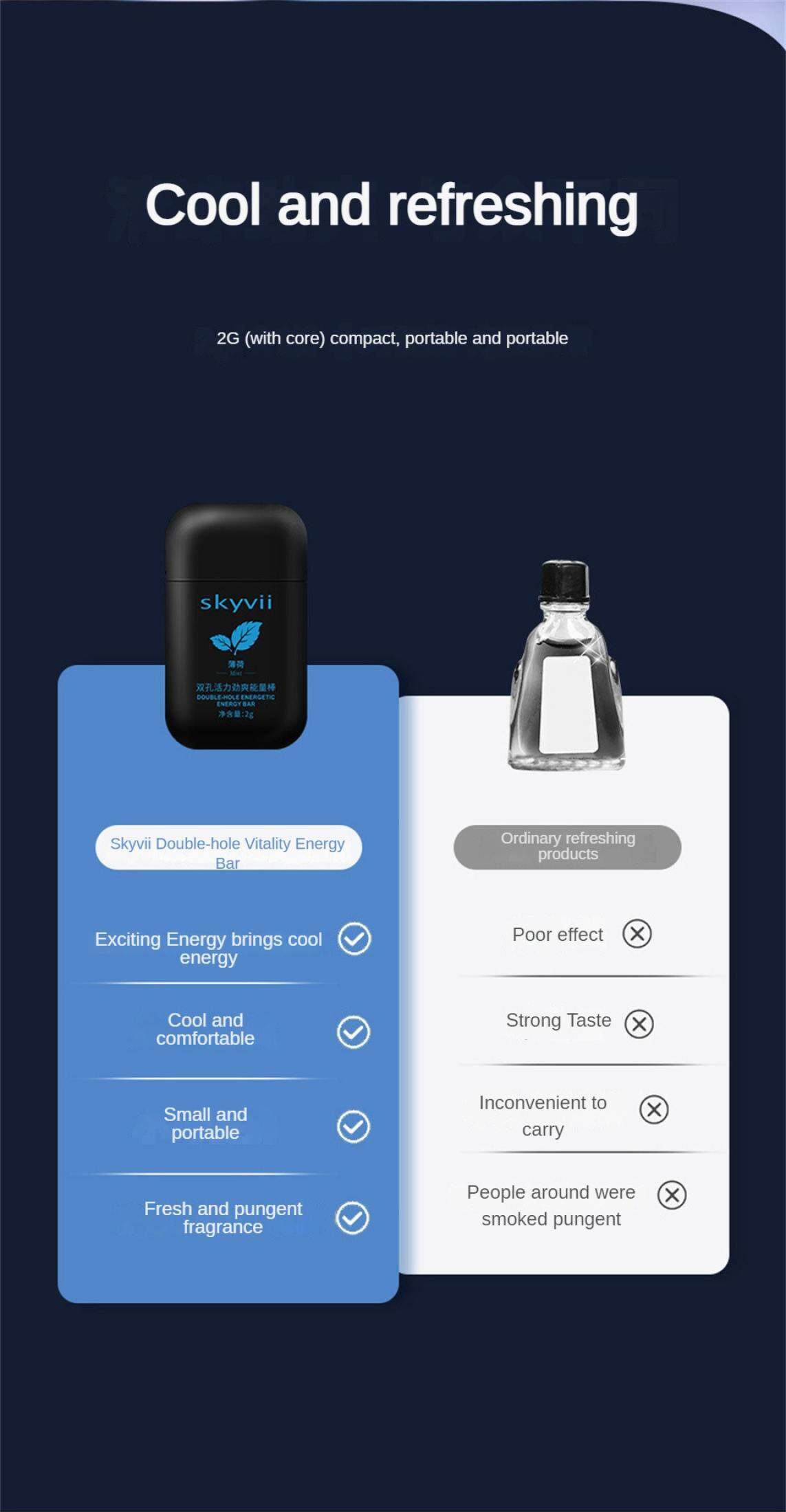 Skyvii Energy Bar Inhaler For Nose Vegan Liver Cleaning Nasal Box ...