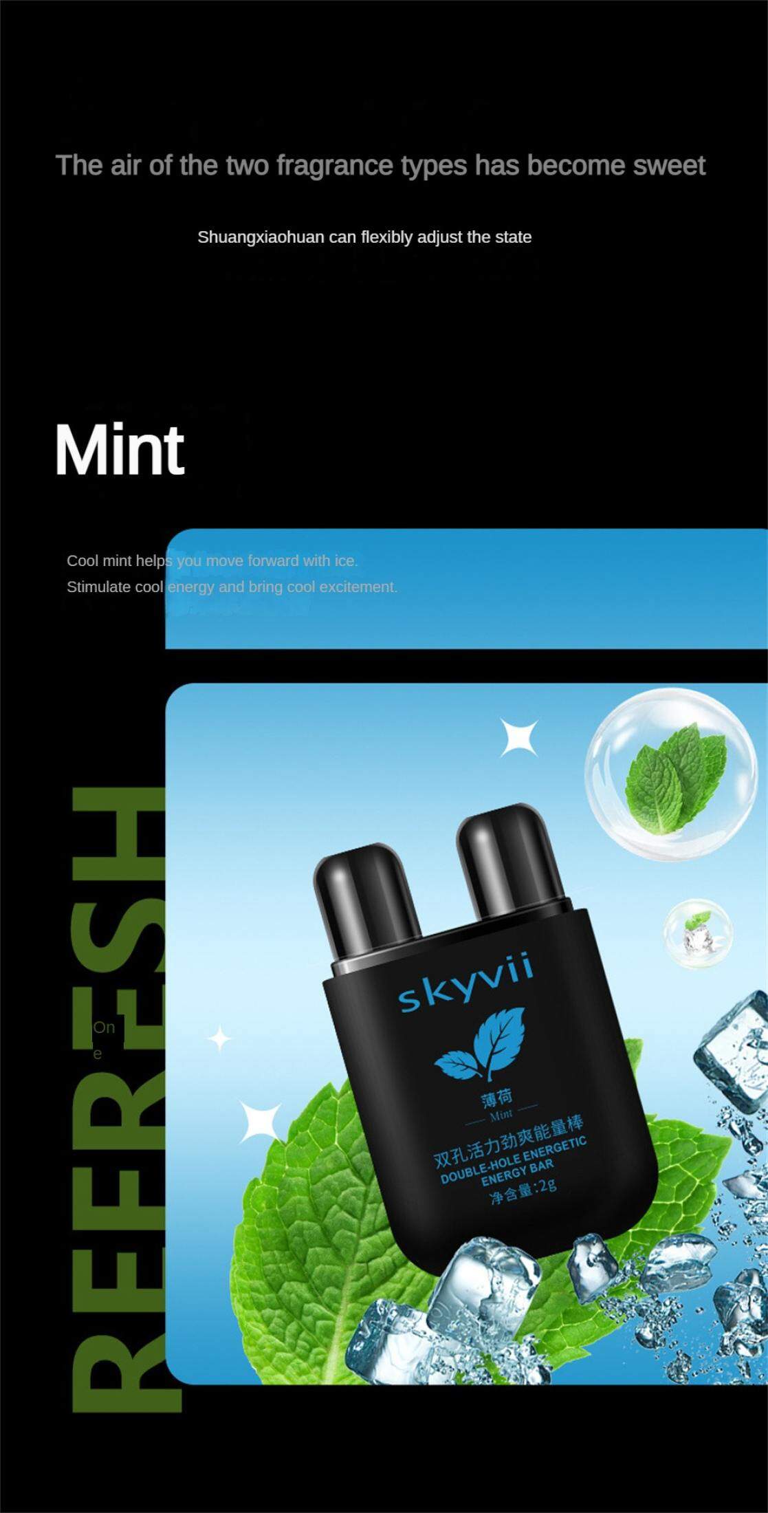 Skyvii Energy Bar Inhaler For Nose Vegan Liver Cleaning Nasal Box ...
