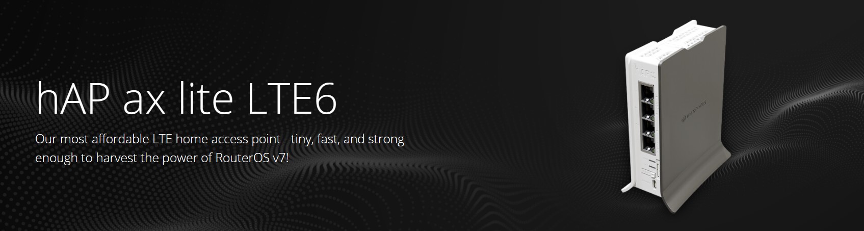 [NEW] MikroTik hAP ax lite LTE6 - WiFi 6 LTE Router (Simbased) - CAT6 ...