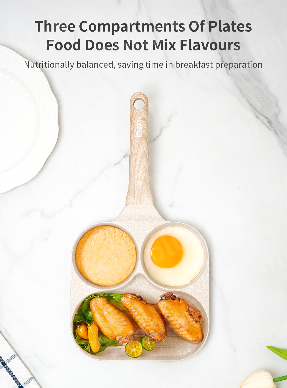 Simplus Egg Frying Pan Cookware Gas/Induction Stove 21cm Diameter ...