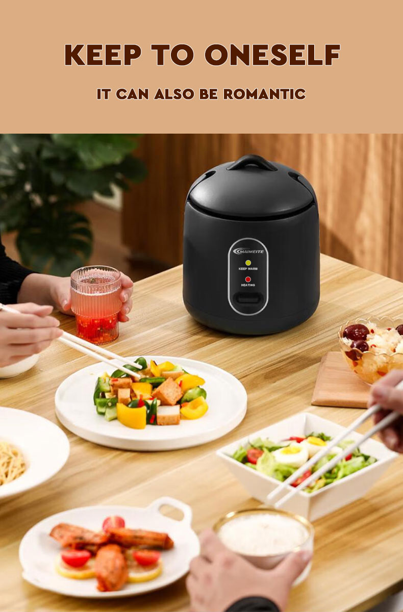 Maimeite1.2L Mini Rice Cooker With Steamer Multifunctiona electric ...