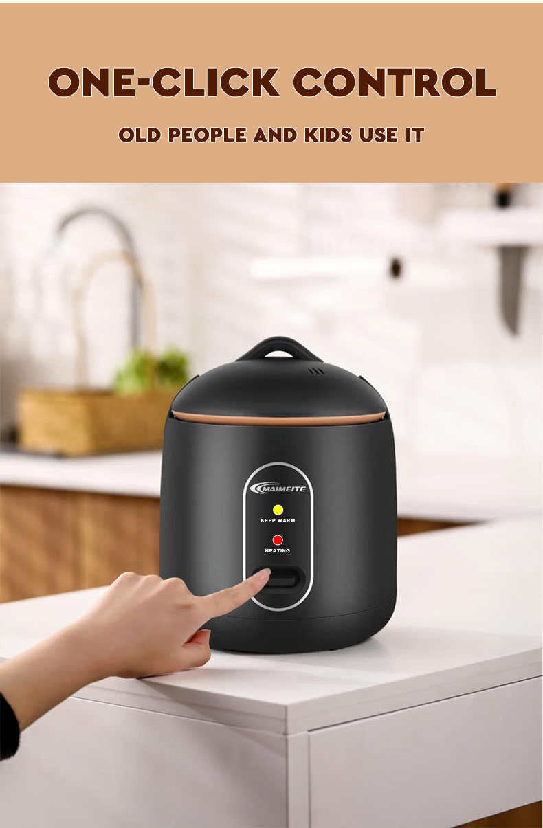 Maimeite1.2L Mini Rice Cooker With Steamer Multifunctiona electric ...