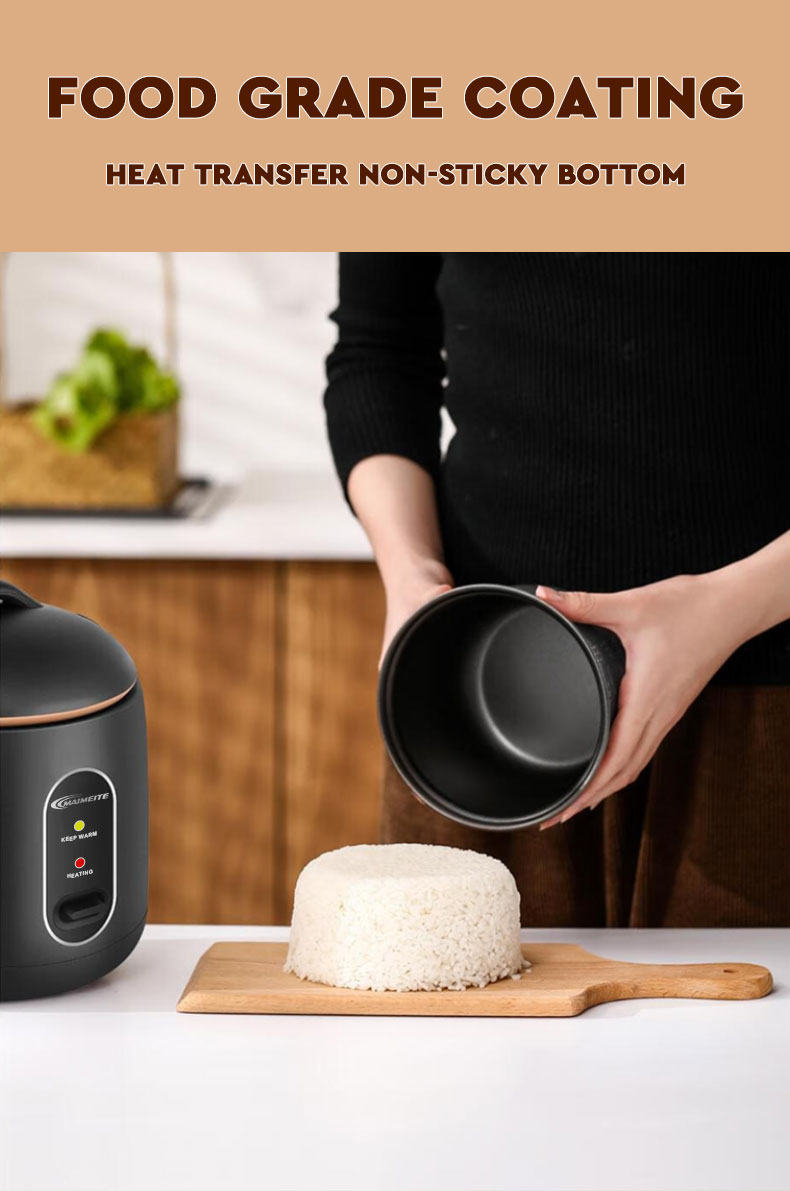 Maimeite1.2L Mini Rice Cooker With Steamer Multifunctiona electric ...